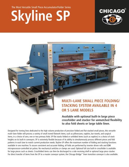 multiâ€“lane small piece folding/ stacking system ... - Chicago Dryer