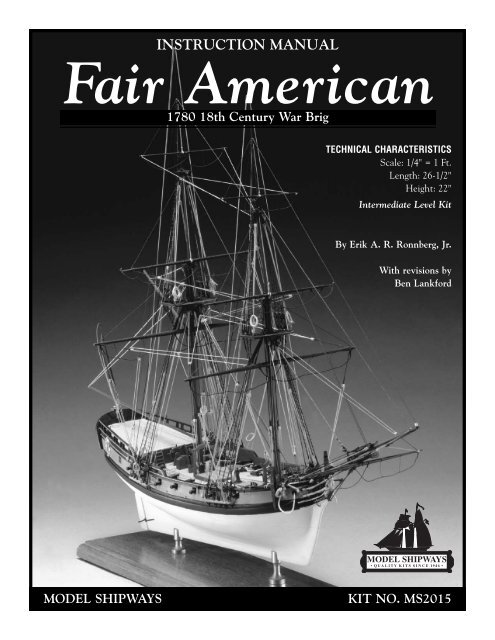 Fair American_instruction book - Model Expo