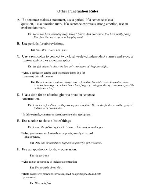 What Is Punctuation Useful Punctuation Rules Timepassages