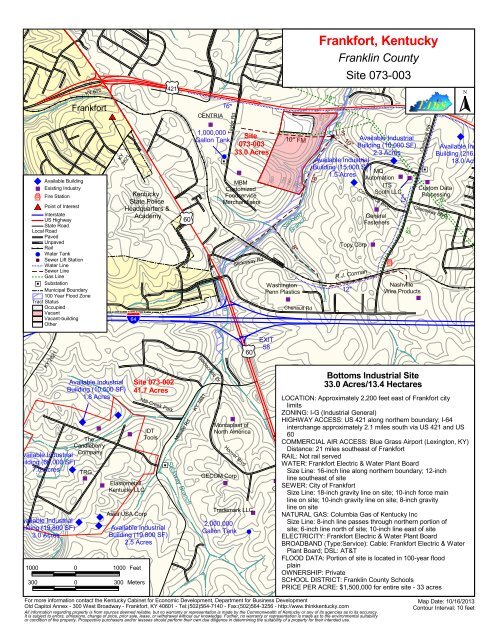 Site/Community Map - Kentucky Cabinet for Economic Development