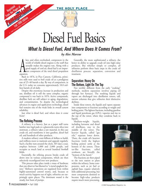 Diesel Fuel Basics - ESI Total Fuel Management