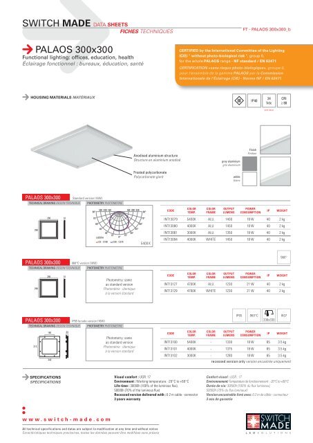 SWITCH MADE DATA SHEETS PALAOS 300x300