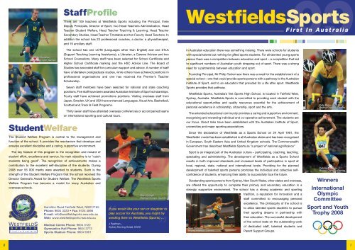 Prospectus - Westfields Sports High School