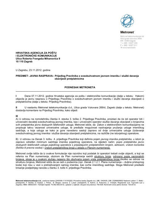 Podnesak MT 23 11 2012.pdf - Hakom