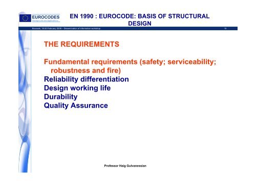 EUROCODES Background and