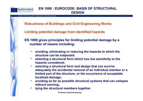 EUROCODES Background and