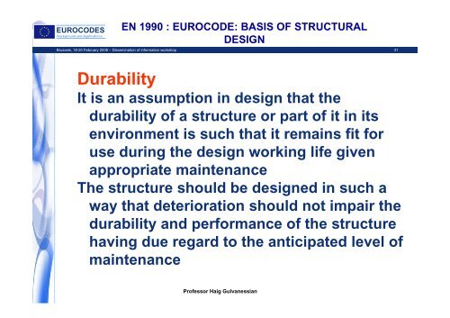 EUROCODES Background and