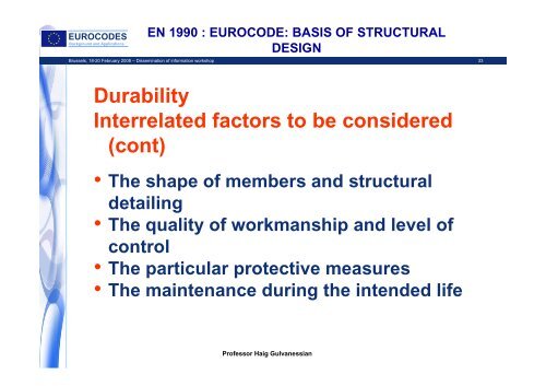 EUROCODES Background and