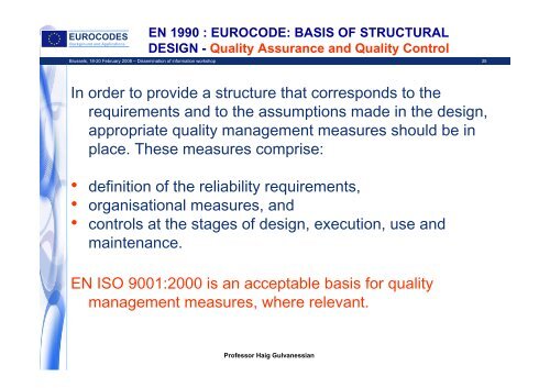 EUROCODES Background and
