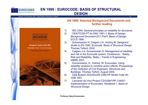 EUROCODES Background and