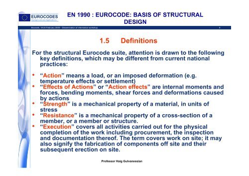 EUROCODES Background and