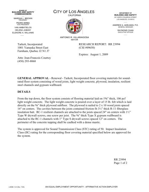 City Letterhead (BAS Dept.) for WPWIN 6/7 - ladbs