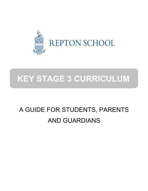 KEY STAGE 3 CURRICULUM - Repton School Dubai