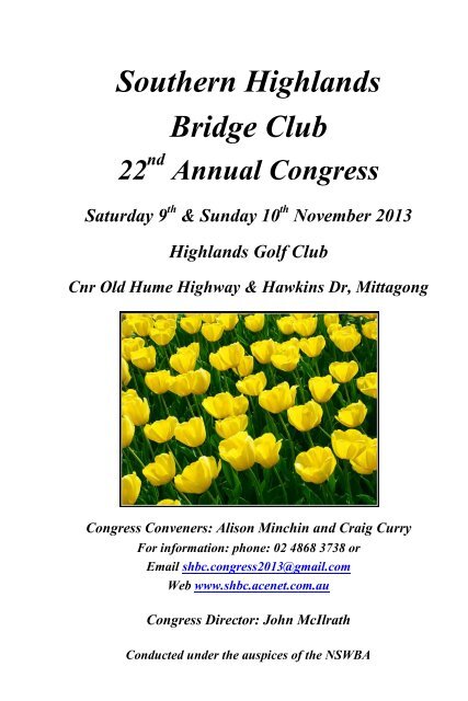 here - Southern Highlands Bridge Club