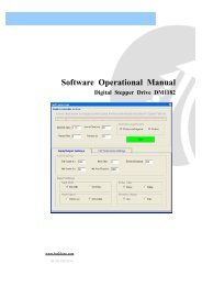 Software Operation Manual for DM805-AI - Leadshine
