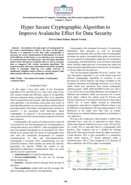 Cryptography Avalanche Effect