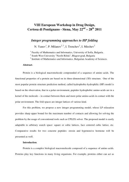 Integer programming approaches to HP folding