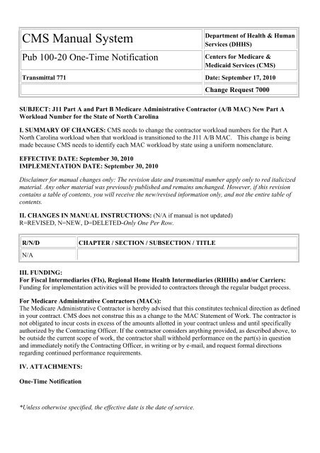 CMS Manual System - Palmetto GBA