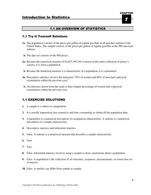 Introduction to Statistics