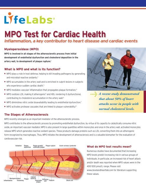 MPO Test for Cardiac Health - Lifelabs