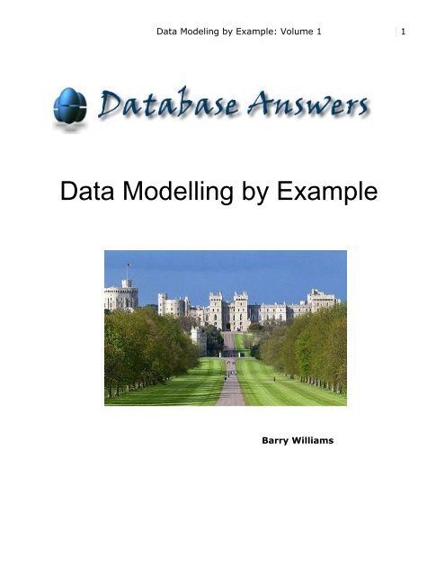 Data Modelling by Example