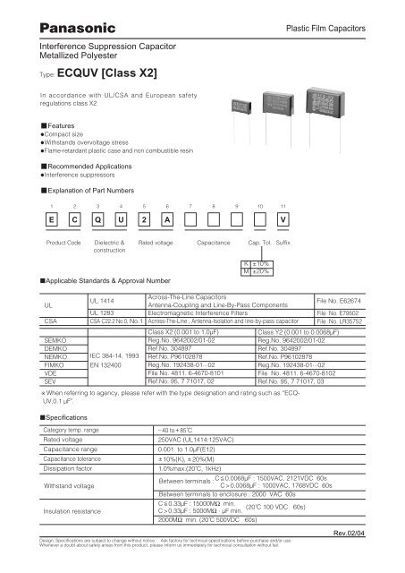 Panasonic - West Florida Components