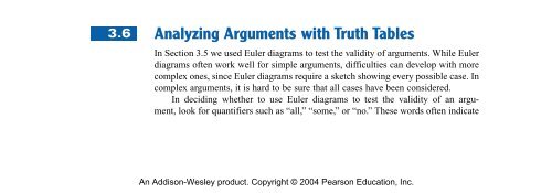 Analyzing Arguments With Truth Tables