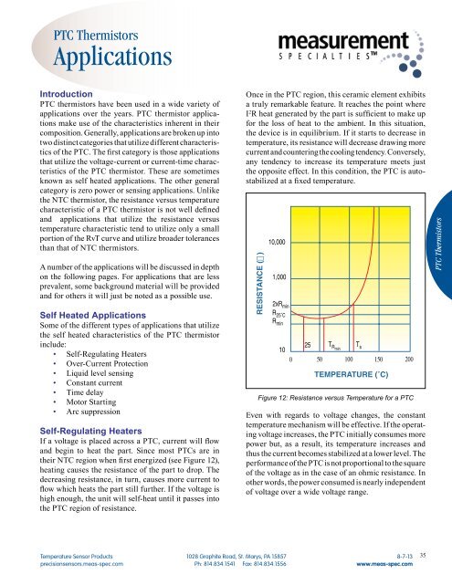 PTC Thermistor Applications - Digikey