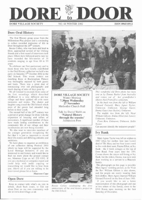 Edition 68 - Winter 2002 - Open Dore