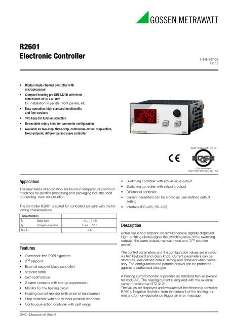 R2601 Electronic Controller