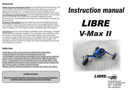 V-Max II Instruction manual - Libre