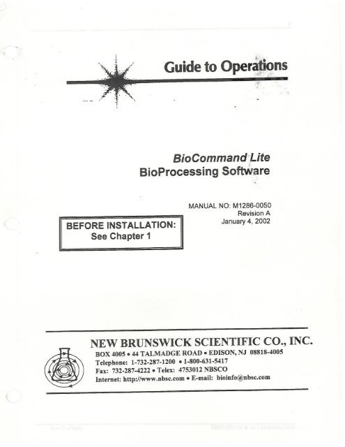 BioCommand Lite BioProcessing Software