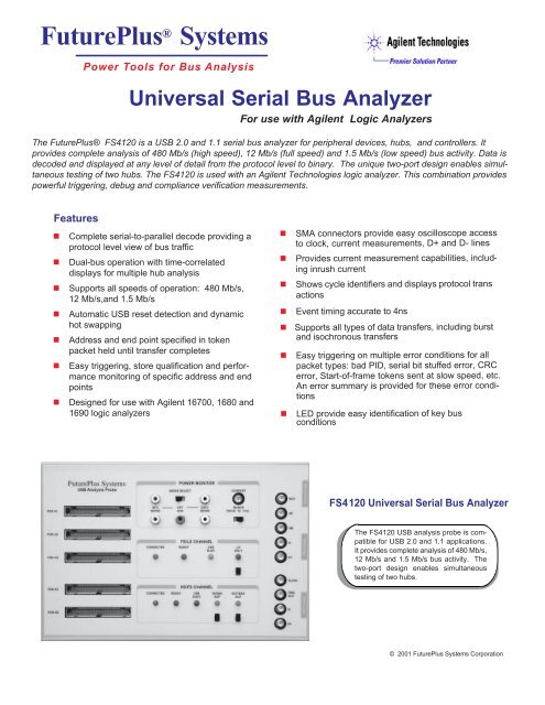 FS4120 Data Sheet - FuturePlus Systems