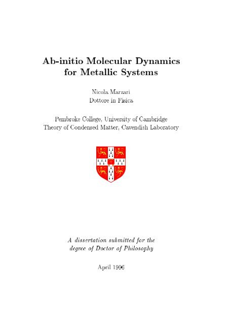 Ab-initio Molecular Dynamics for Metallic Systems.