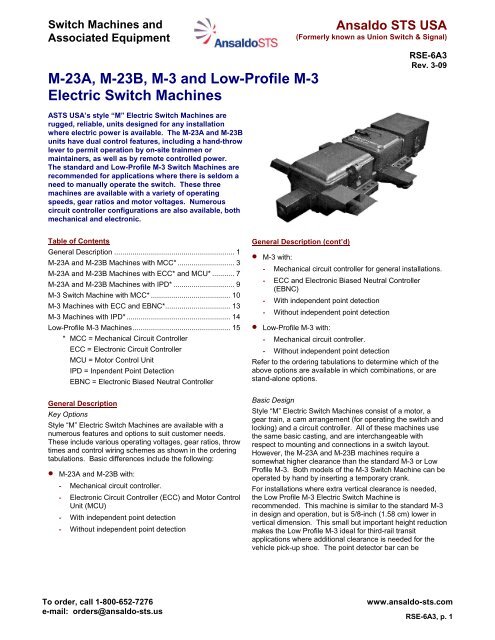 RSE-6A3 - Ansaldo STS