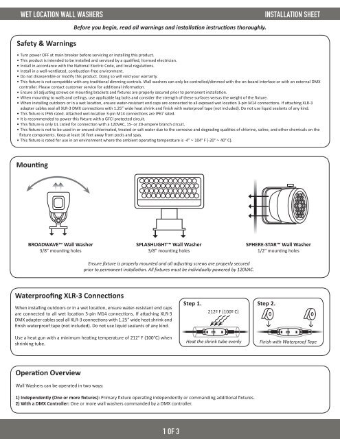 Installation Guide - Diode LED
