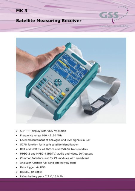 MK 3 Satellite Measuring Receiver