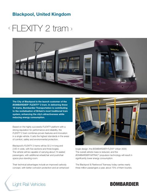 FLEXITY 2 tram - flexity 2 - Bombardier