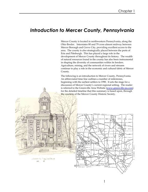 Introduction to Mercer County, Pennsylvania