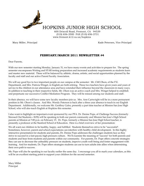 HOPKINS JUNIOR HIGH SCHOOL