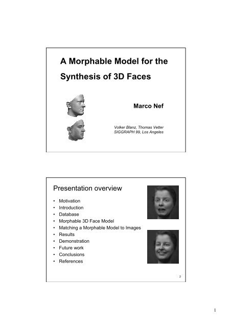 A Morphable Model for the Synthesis of 3D Faces