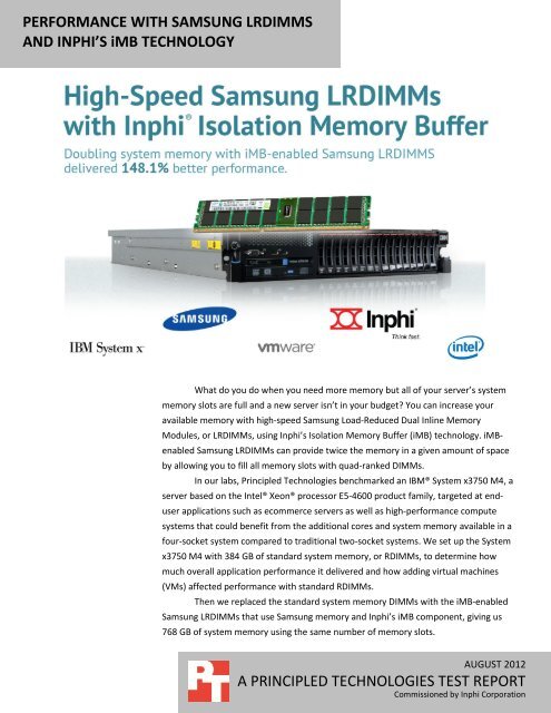 High-Speed Samsung LRDIMMs with Inphi's ... - Inphi Corporation