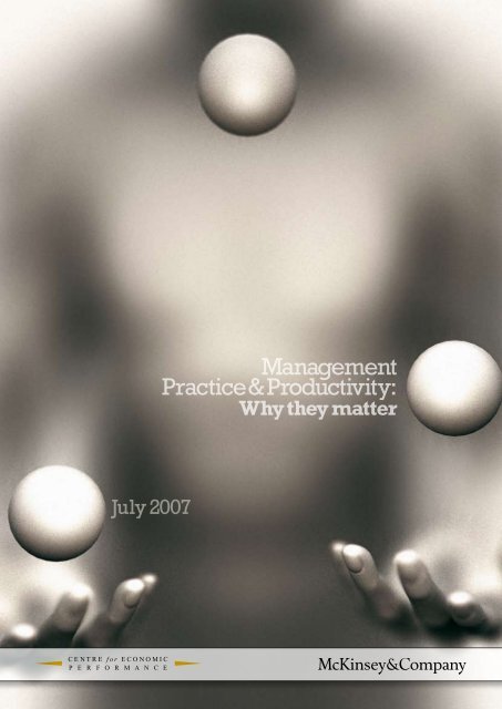 Management Practice and Productivity: Why They Matter