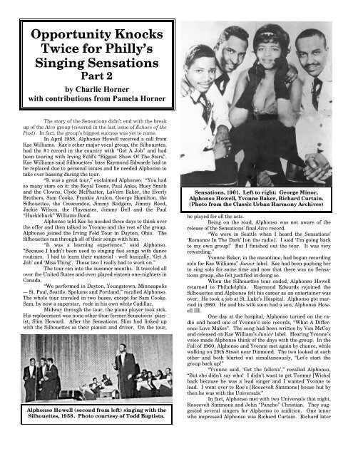 Sensations Story Part 2 web - Classic Urban Harmony