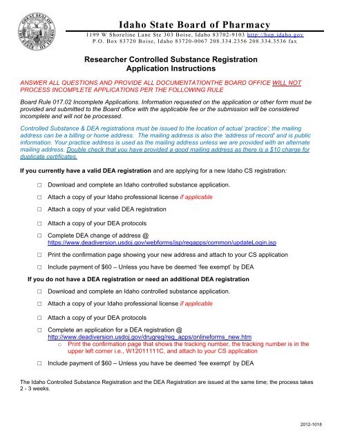 Idaho State Board Of Pharmacy Controlled Substance Researcher idaho-state-board-of-pharmacy-controlled-substance-researcher