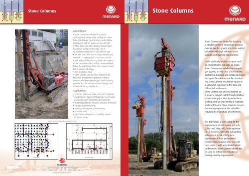 Stone Columns - Menard Bachy