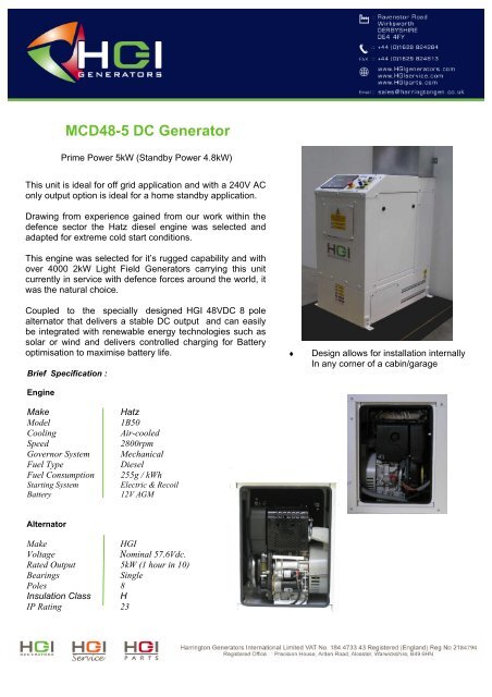 Mcd48-5 Dc Generator.pdf - HGI Generators