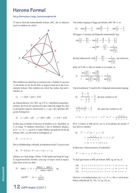 Herons Formel - LMFK