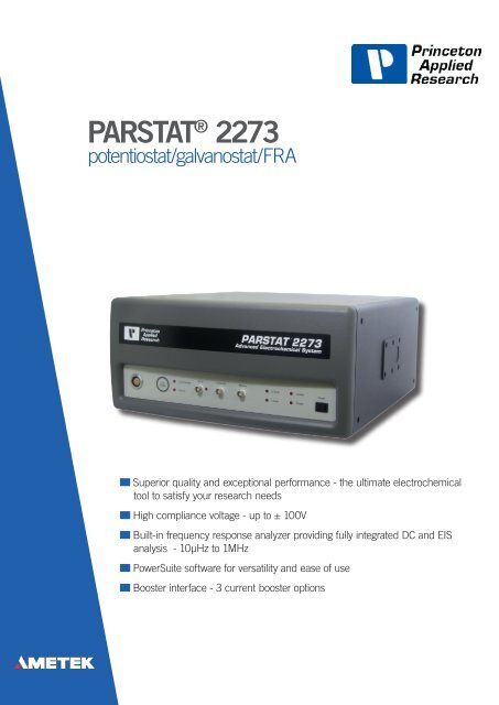 PARSTATÂ® 2273 - Princeton Applied Research
