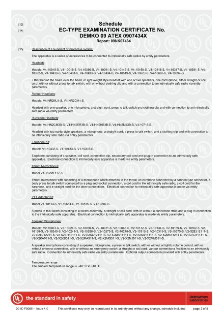 Schedule EC-TYPE EXAMINATION CERTIFICATE No ... - Otto